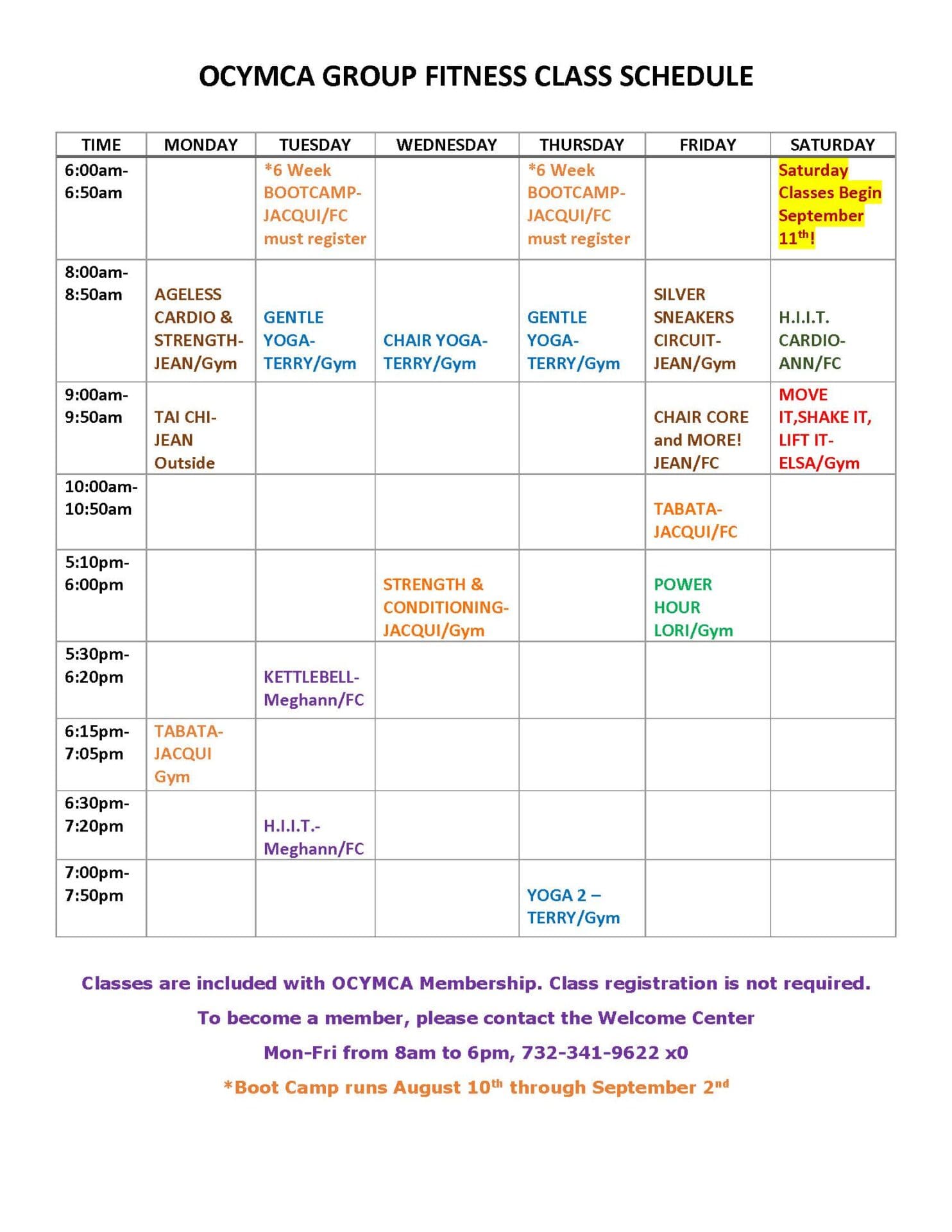 Group Fitness | Ocean County YMCA