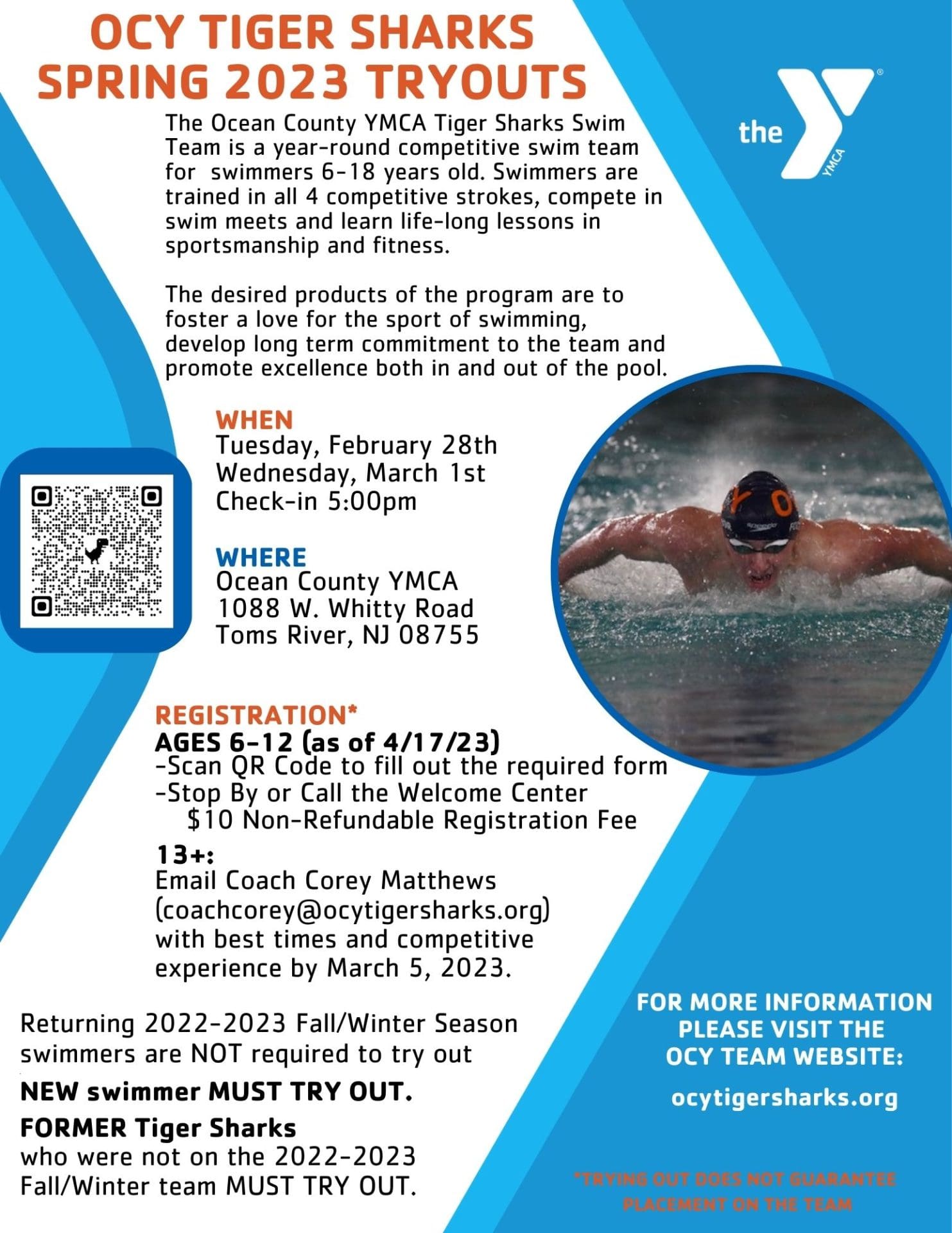 Tiger Sharks Swim Team | Ocean County YMCA
