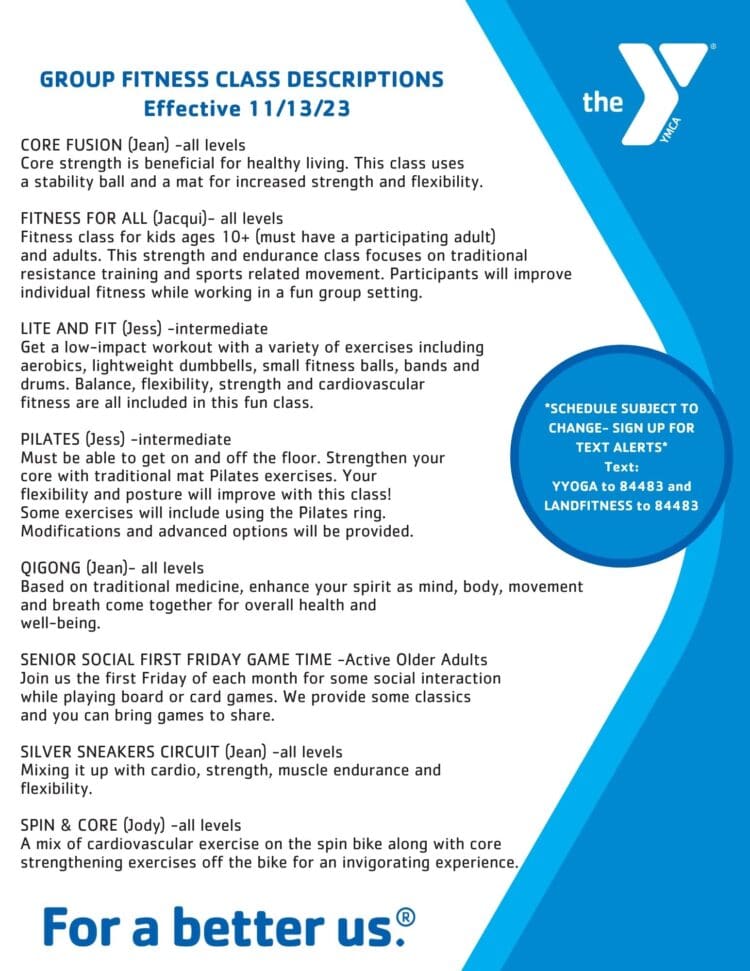 Group Fitness Classes | Ocean County YMCA