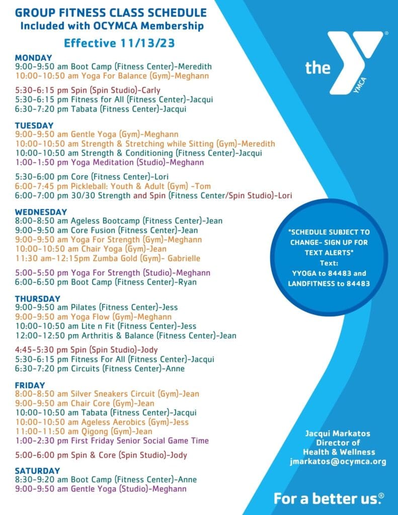 Group Fitness Classes | Ocean County YMCA