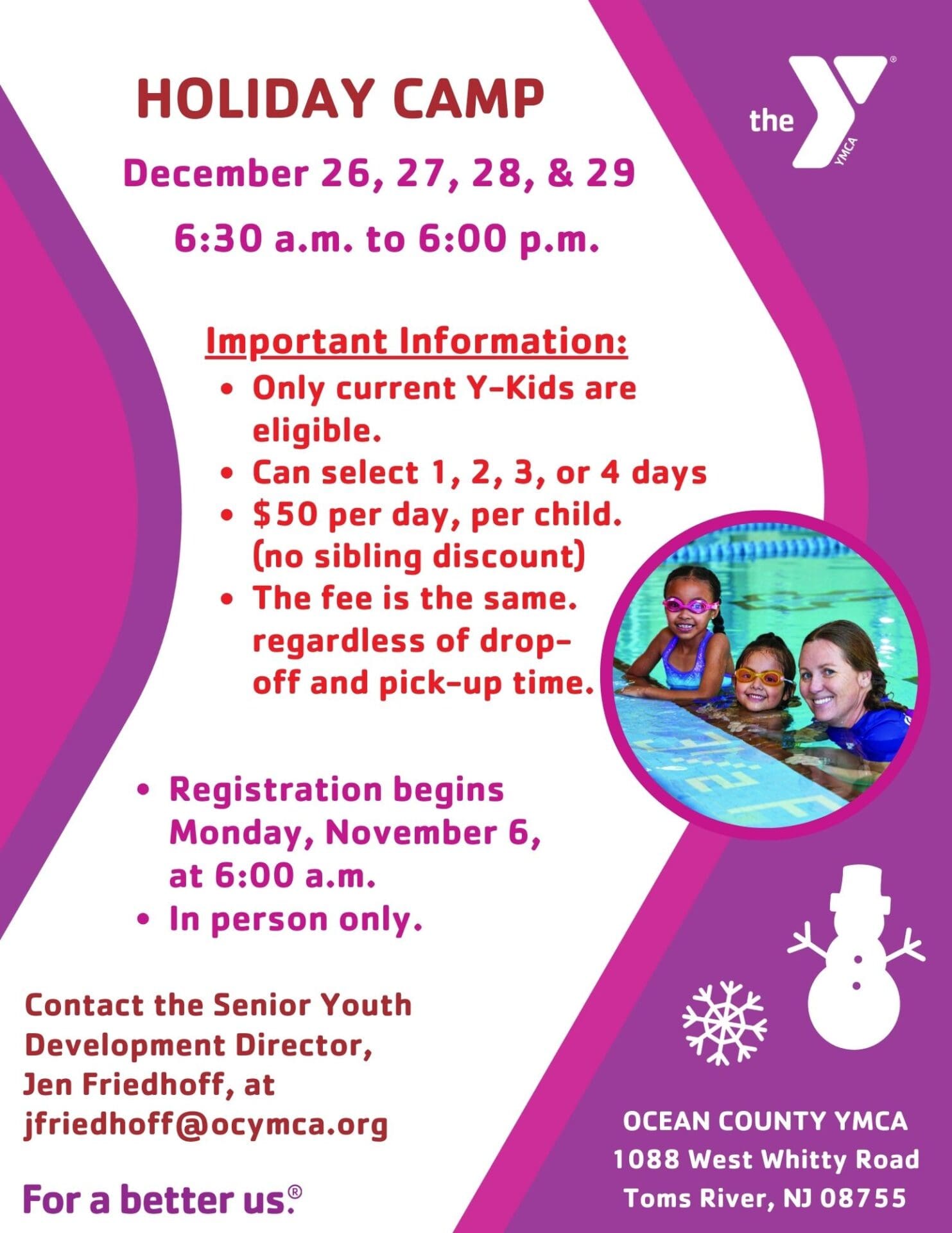 Holiday Camp | Ocean County YMCA