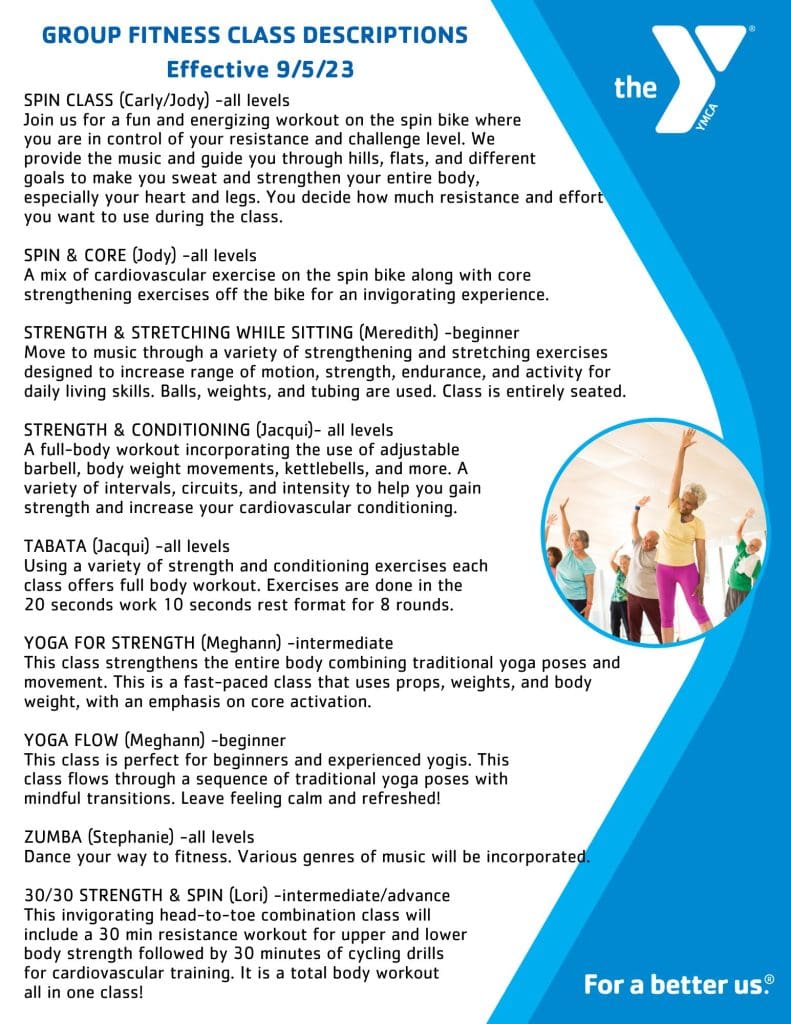Group Fitness Classes | Ocean County YMCA