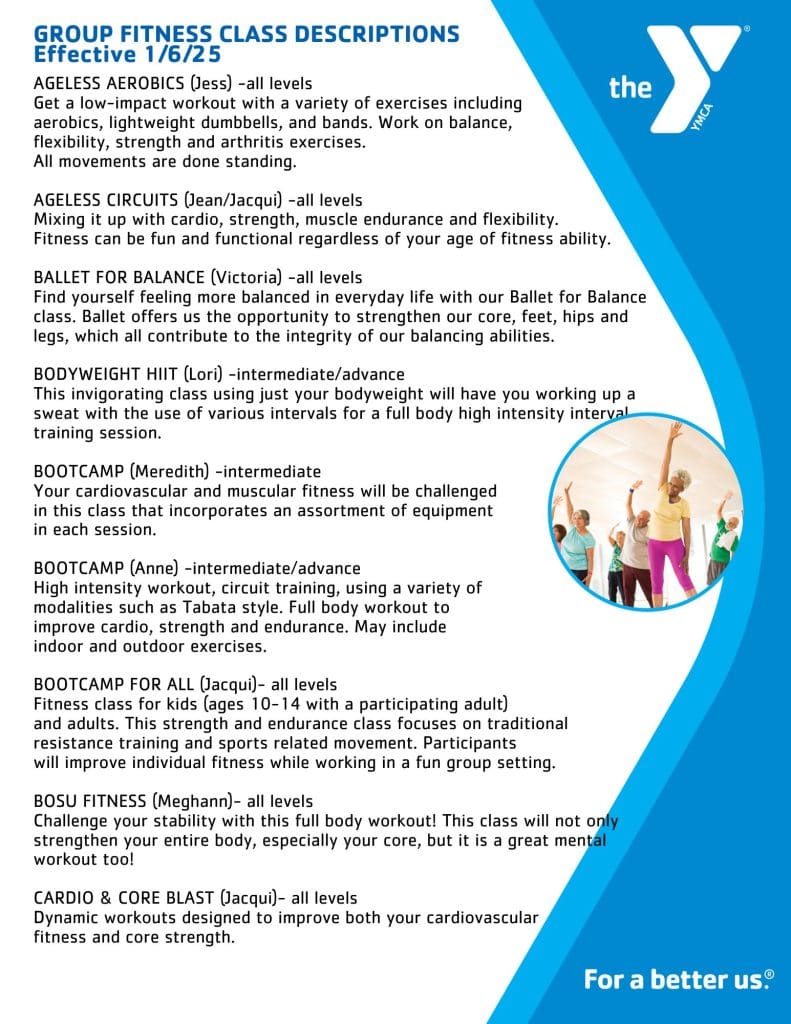Group Fitness Classes | Ocean County YMCA