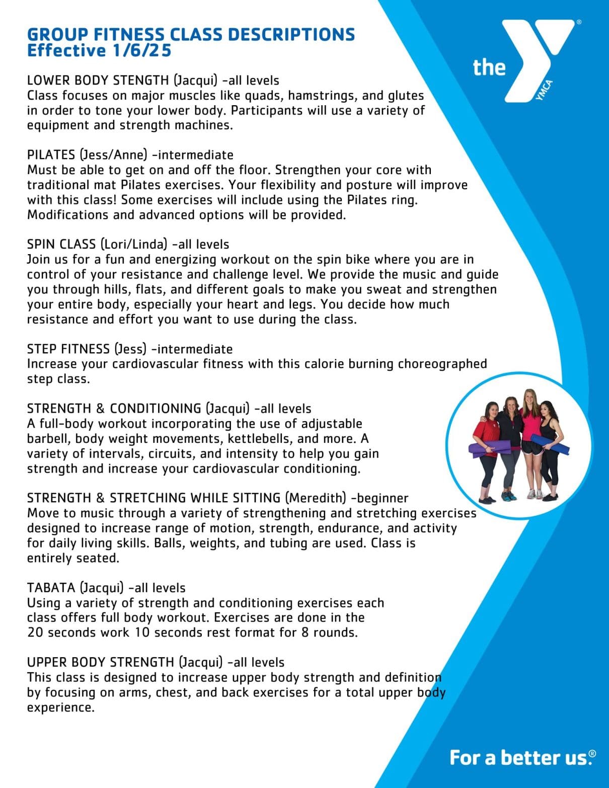 Group Fitness Classes | Ocean County YMCA