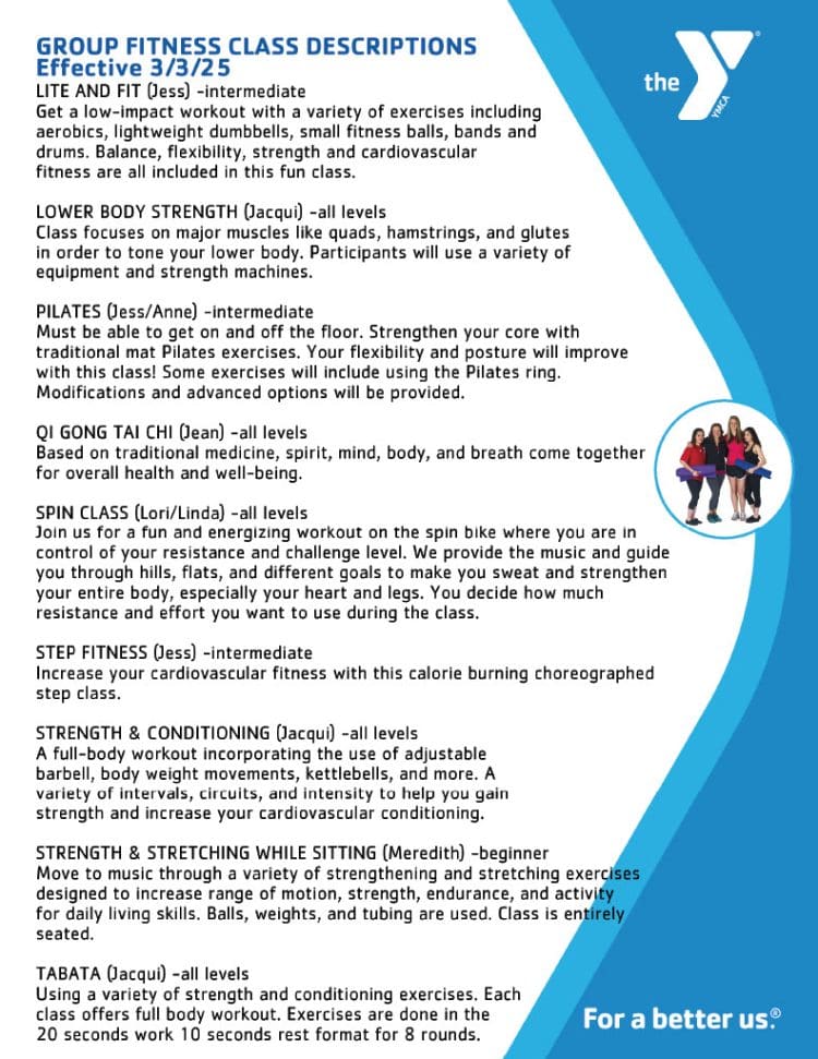 Group Fitness Classes | Ocean County YMCA