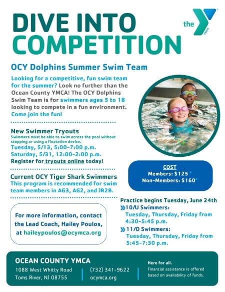 Tiger Sharks Swim Team | Ocean County YMCA