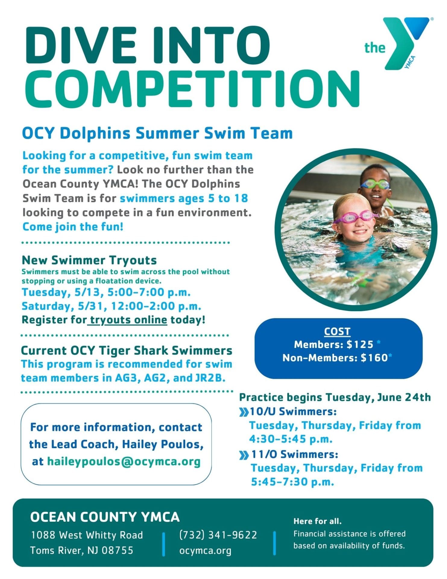 Tiger Sharks Swim Team | Ocean County YMCA